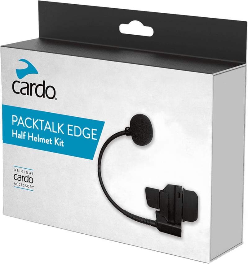 Cardo Packtalk Edge half helm kit - Voordeelhelmen.nl