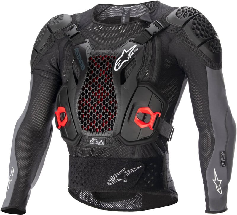 Alpinestars Bionic Plus V2 Protection Jacket Black/Anthracite/Red 1036 ...