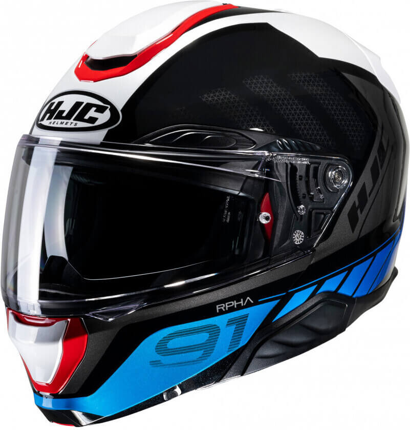 HJC RPHA-91 Rafino Black/Blue 152 - Voordeelhelmen.nl
