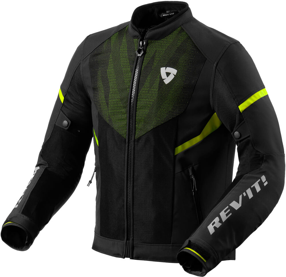 REV'IT Hyperspeed 2 GT Air Jacket Black/Neon Yellow - Voordeelhelmen.nl