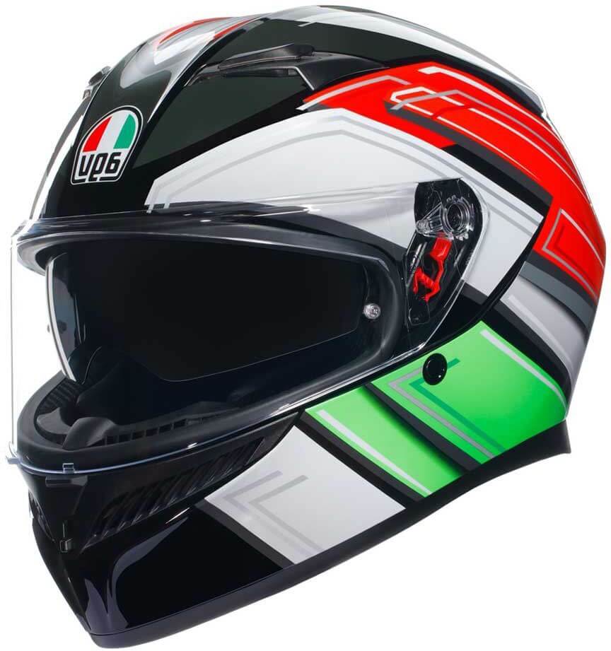 AGV K3 2023 Wing Black/Italy - Voordeelhelmen.nl