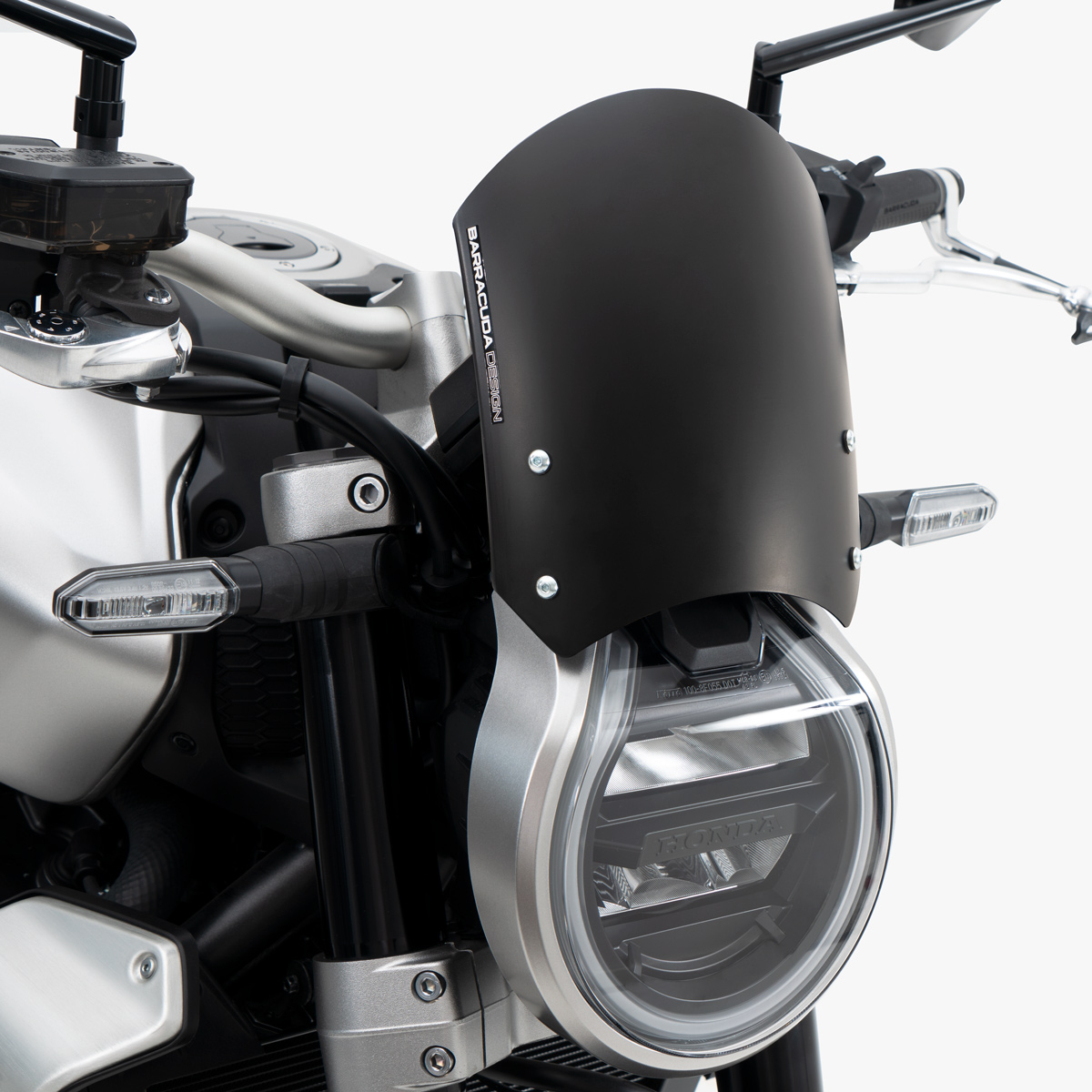 Aluminum Windshield Classic Black HN1300-20 - Voordeelhelmen.nl