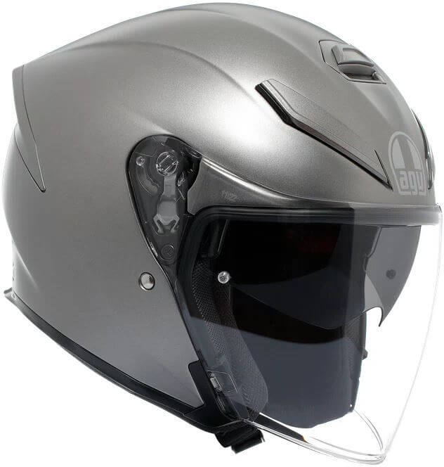 AGV K5 Jet Evo Mono Matt Luna Grey 005 - Voordeelhelmen.nl