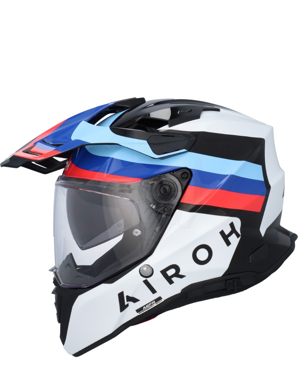 Airoh Commander 2 Doom White/Blue - Voordeelhelmen.nl