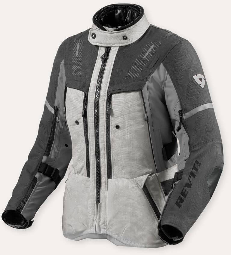REV'IT Sand 5 H2O Ladies Jacket Silver/Anthracite - Voordeelhelmen.nl