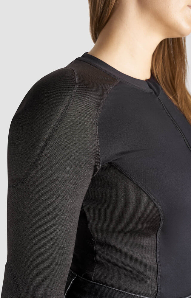 Pando Moto Shell Women 02 Armored Motorcycle Baselayer / body Black ...