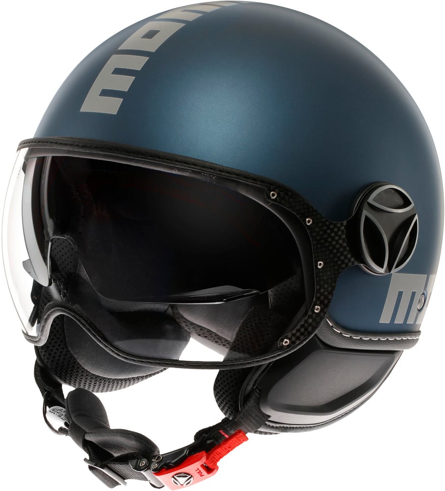 Momo FGTR Evo Mono Matt Avio/Silver 003 - Voordeelhelmen.nl