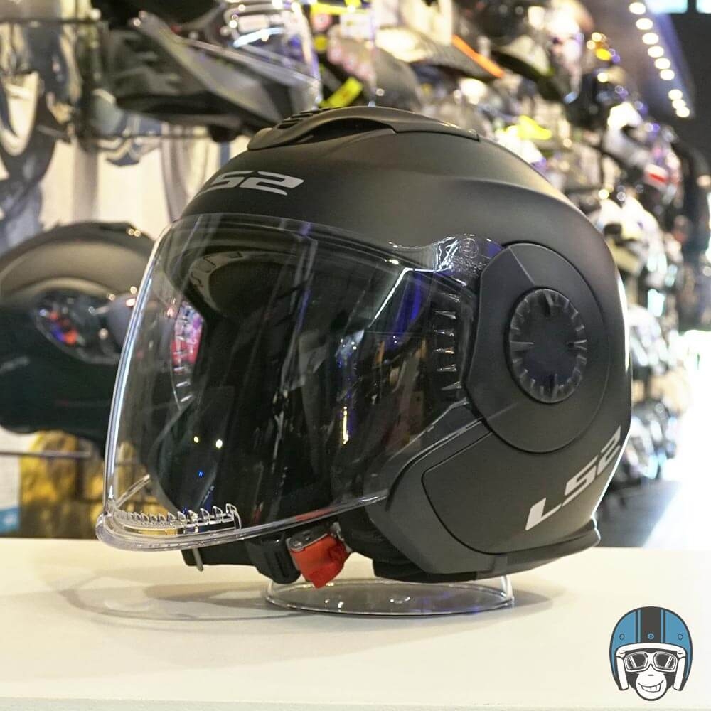 LS2 OF570 Verso Matt Black - Voordeelhelmen.nl