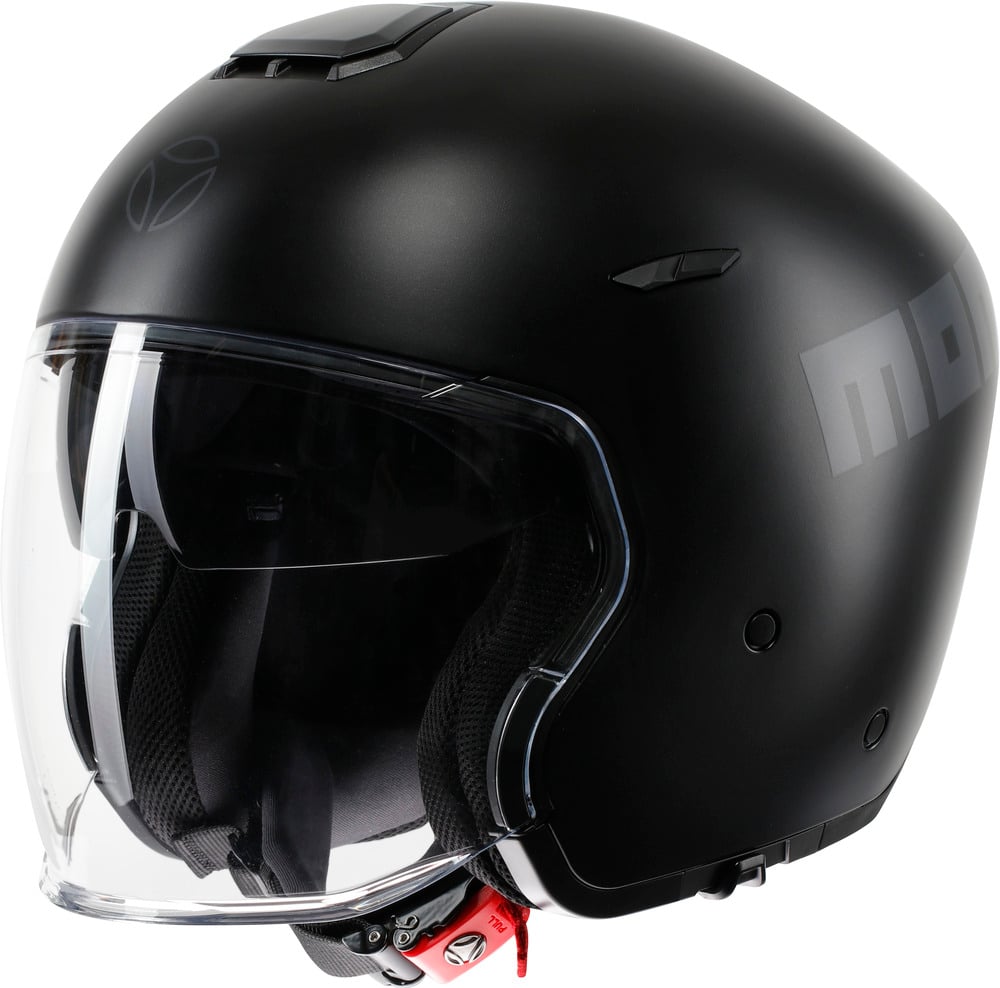 Momo AERO Mono Matt Black/Dark Grey 001 - Voordeelhelmen.nl